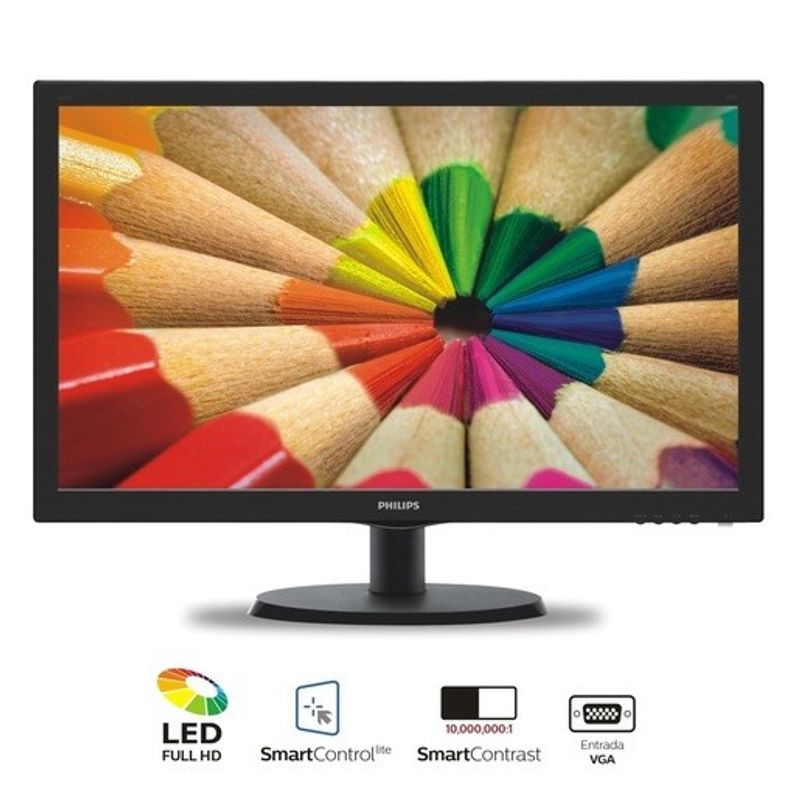 MONITOR PHILIPS 24" LCD FHD 243V5LHSB/55