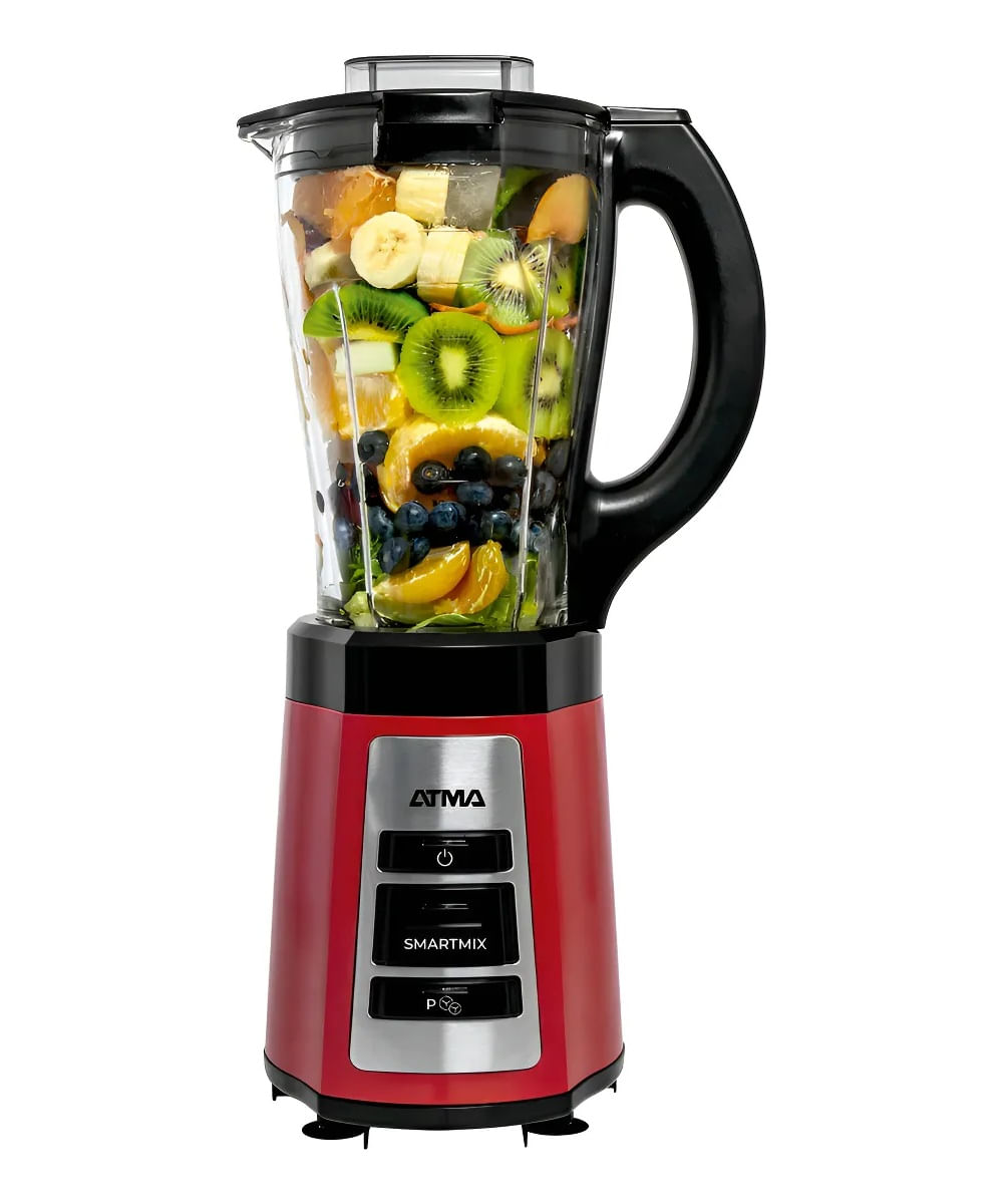 Licuadora De Vaso Atma Smartmix Lv242ap Roja - Saturno Hogar